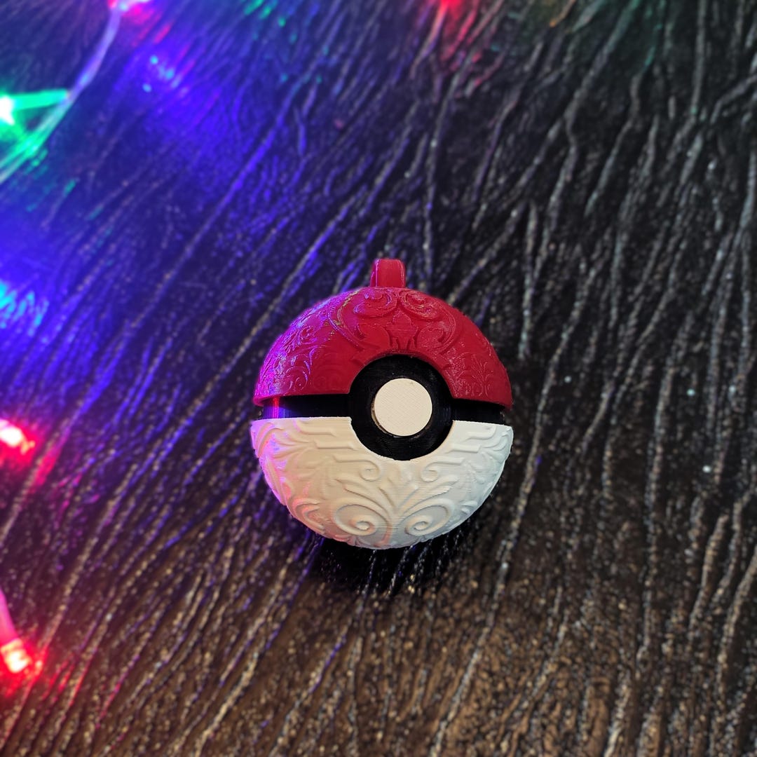 Pokemon Ball Ornament , Pokeball Ornament, Custom Themed Pokeball ...