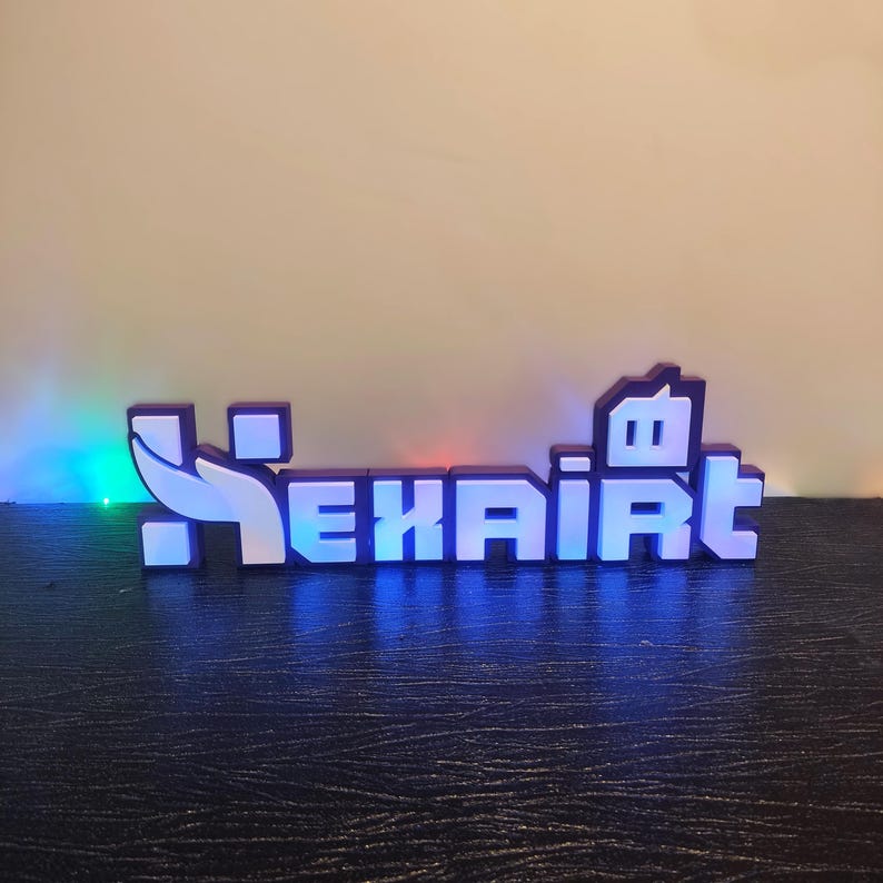 Custom Led Name Sign Twitch Wall Led Sign Personalized Led Twitch Sign ...