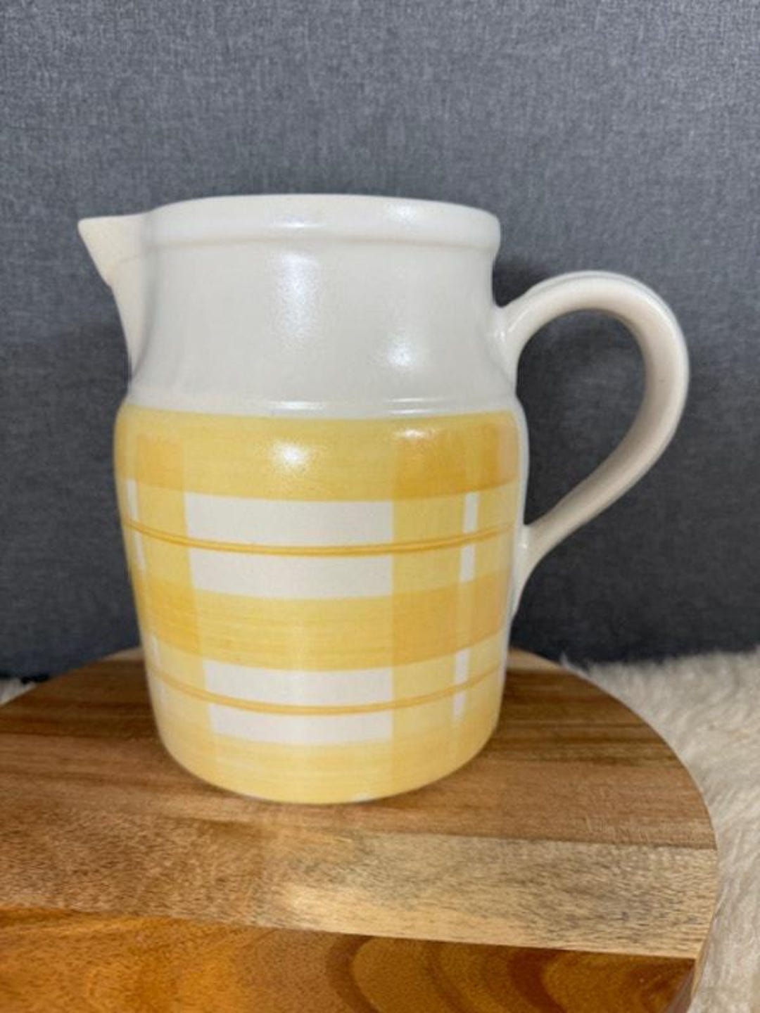 Vintage Harris Pottery Pitcher - Etsy