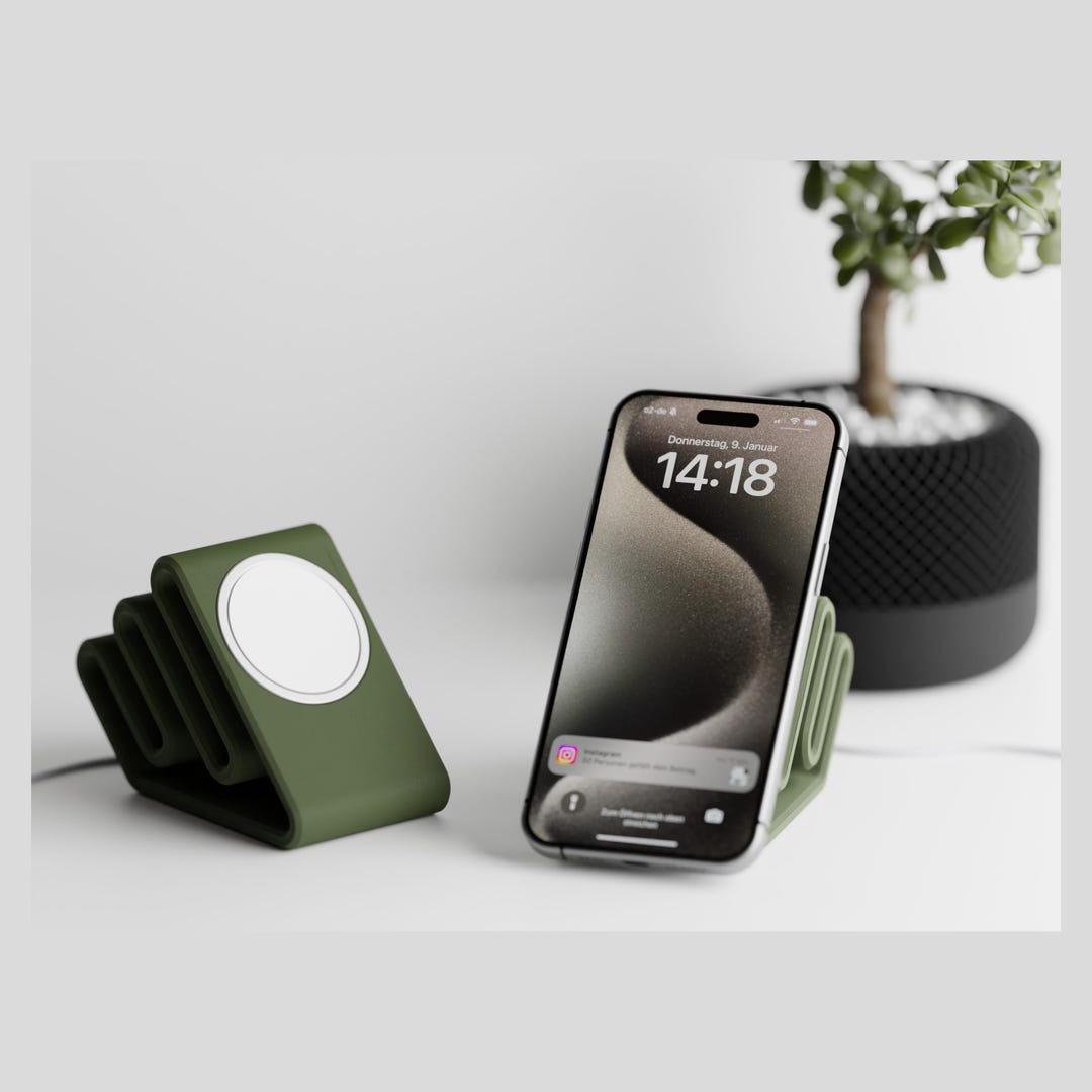 Modern and Fun iPhone BRAIDED Magsafe Stand for Office | Bedroom | Home ...