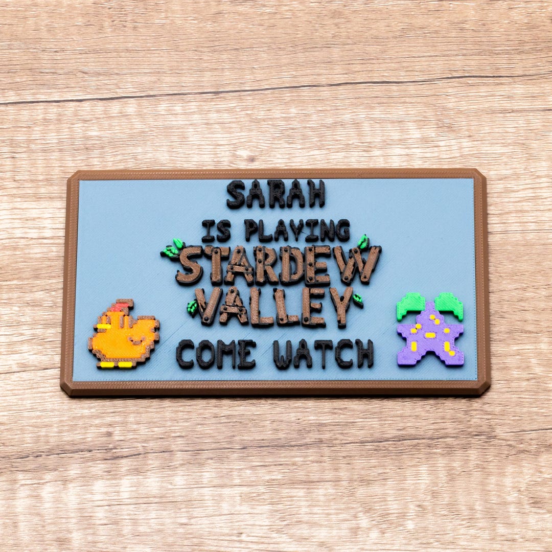 Custom Stardew Valley Plate With Name and Optional Phrase ...
