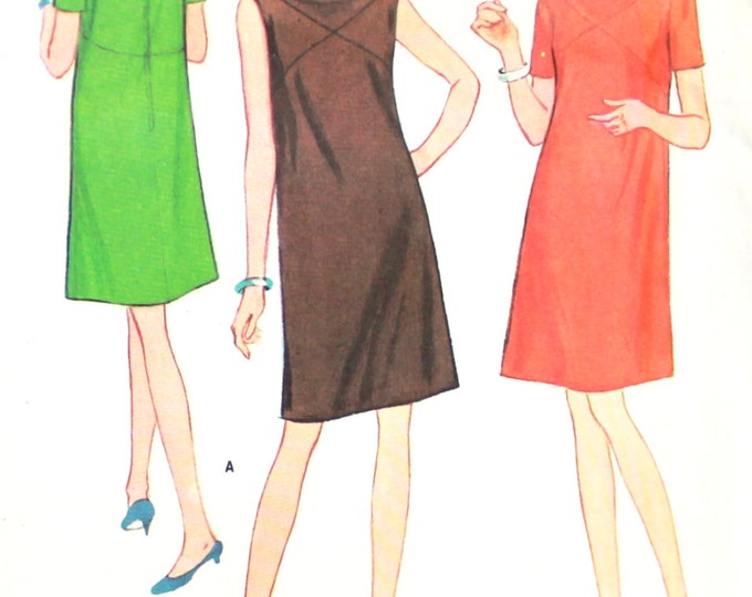 UNCUT Dress With Criss Cross Front Bust 31.5 - Etsy