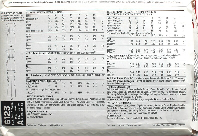 UNCUT Dress With Side Ruffle Bust 34-42 New Look 6123 Sewing Pattern - Etsy