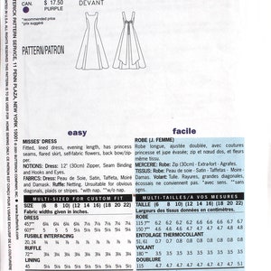UNCUT Bridesmaids or Wedding Dress Pattern Bust 40-44 Size 18-22 ...