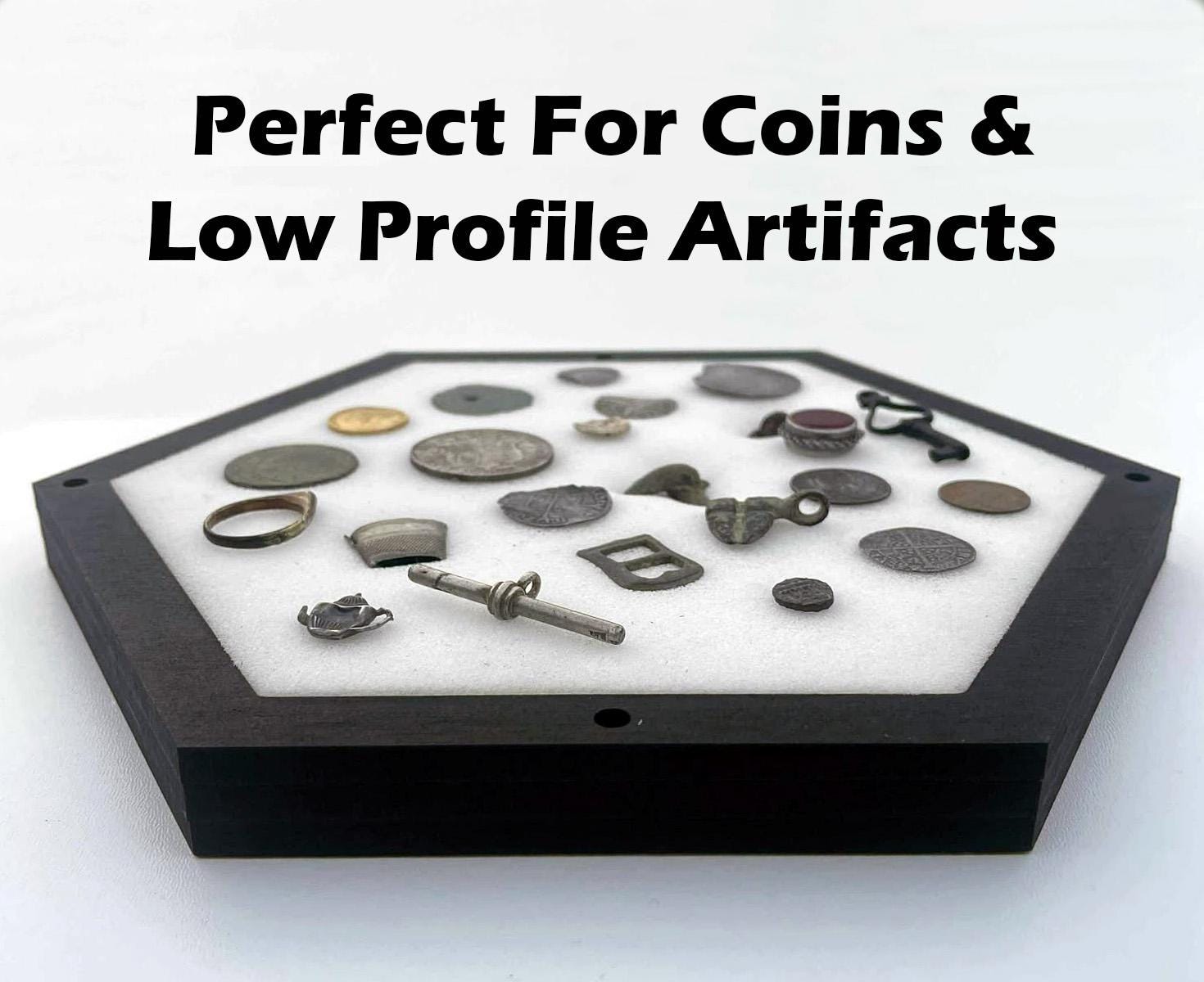 Metal Detecting Finds Display Hexagon: Wall Mounted History Case - Etsy