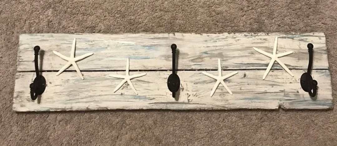 Rustic Beach Themed Coat Rack - Etsy