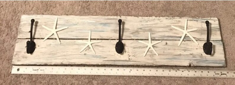 Rustic Beach Themed Coat Rack - Etsy