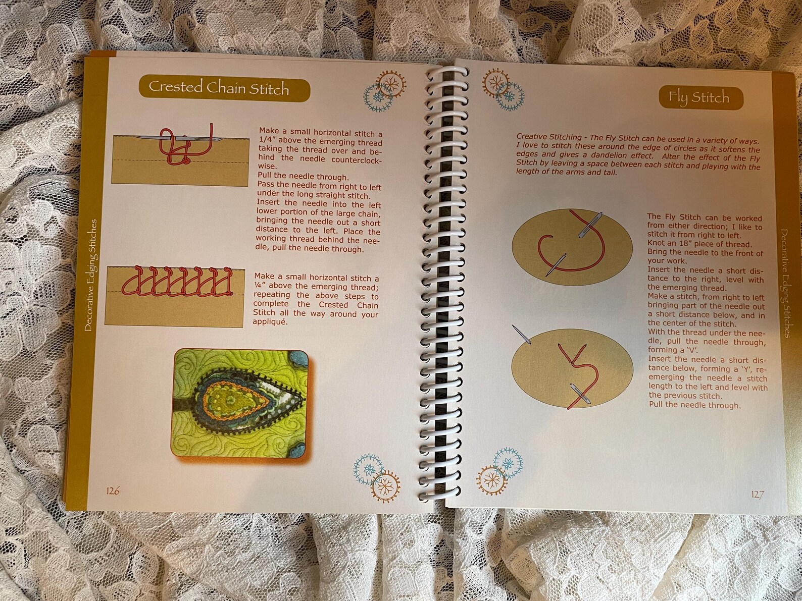 2012 Creative Stitching Book by Sue Spargo Spiral Bound Embroidery ...
