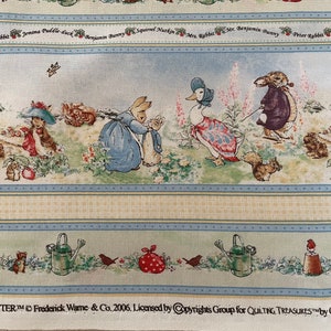 Beatrix Potter Peter Rabbit Fabric From Frederic Warne & Co. 2006 ...