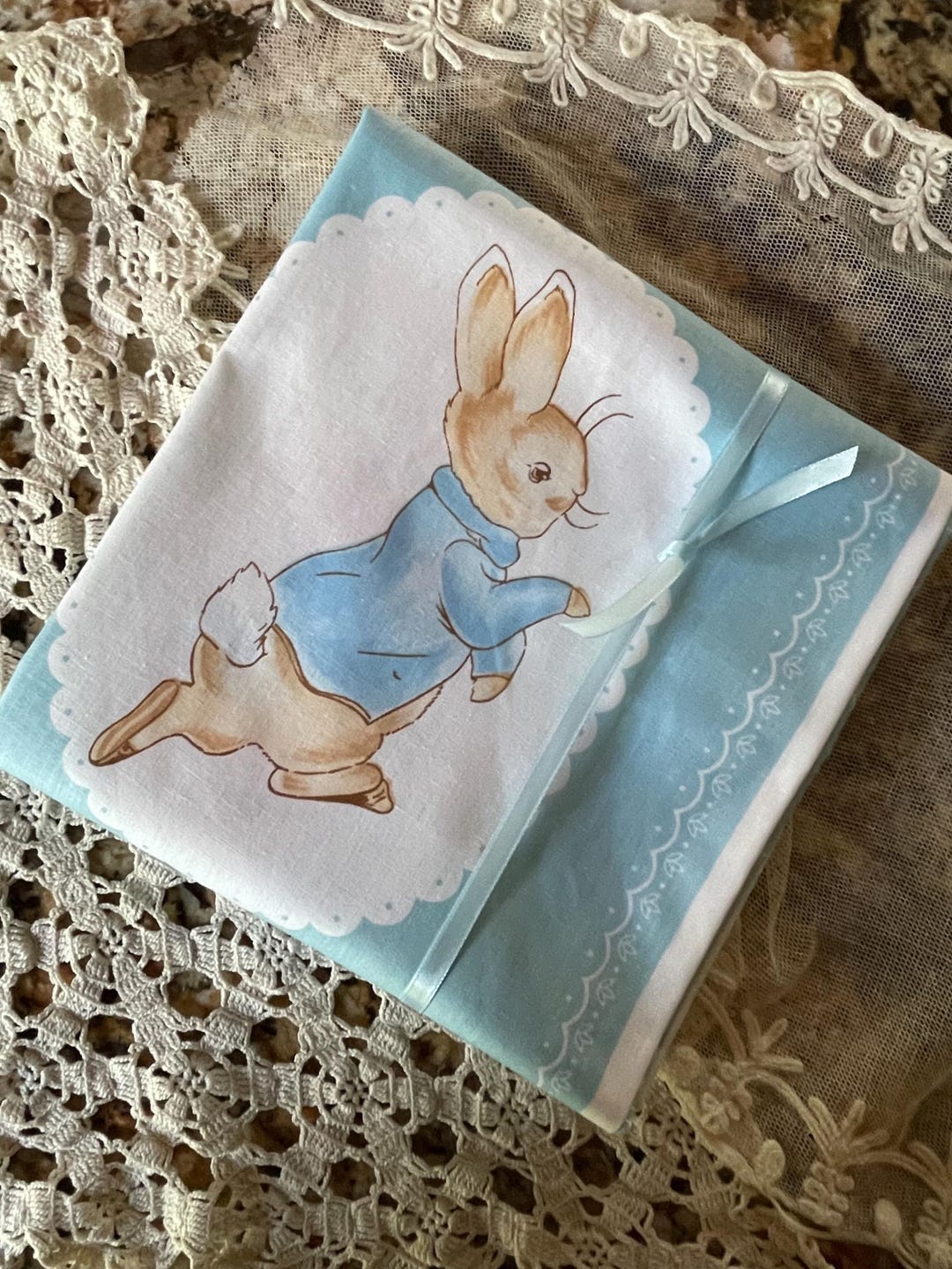 Vintage 1988 Beatrix Potter Peter Rabbit Cloth Picture Book Fabric ...