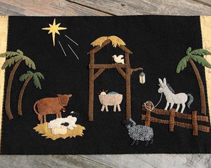 The Sweetest Miracle With Stitchery Wool Applique Pattern by Nutmeg ...