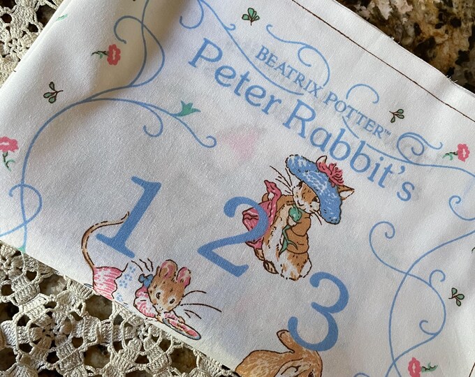 Vintage 1995 Beatrix Potter Peter Rabbit Cloth Soft Picture Book Fabric ...
