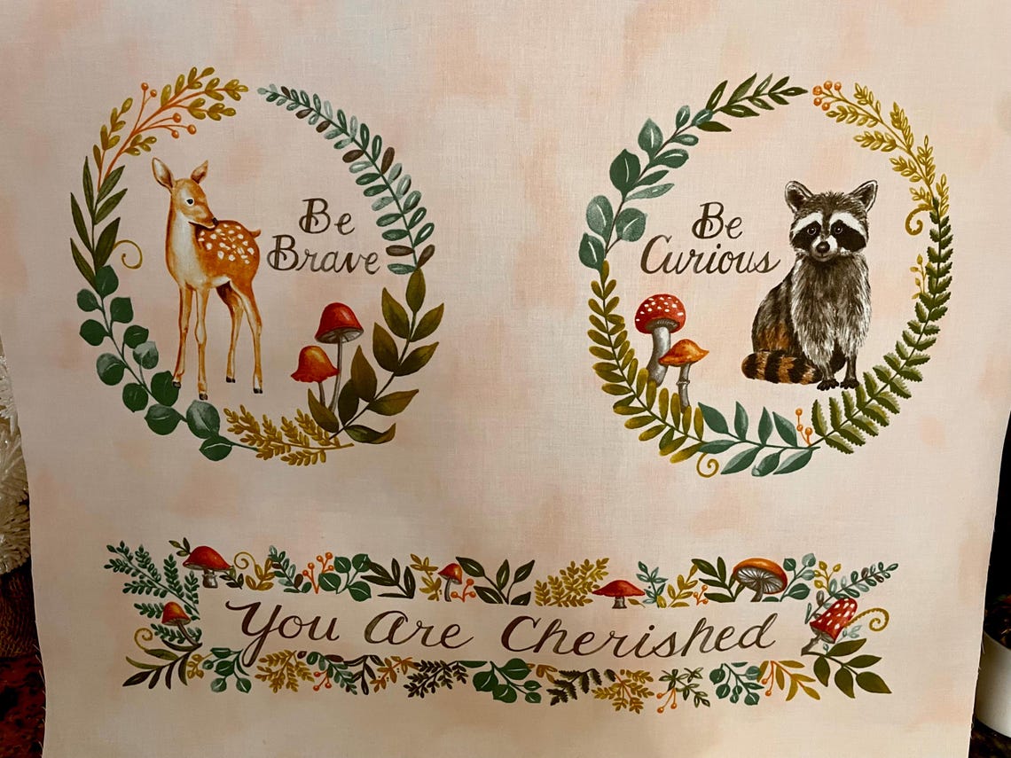 Effie's Woods You Are Loved You Are Cherished Fabric Panel by Deb ...