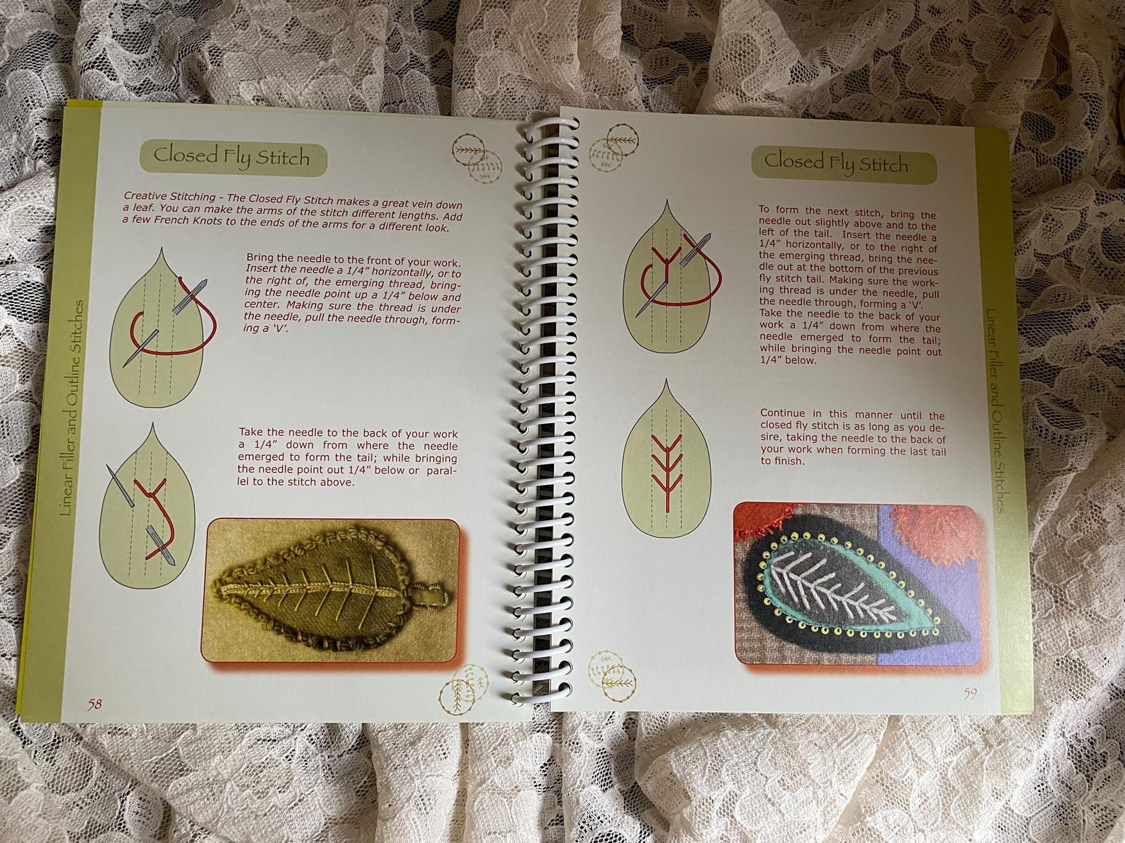 2012 Creative Stitching Book by Sue Spargo Spiral Bound Embroidery ...