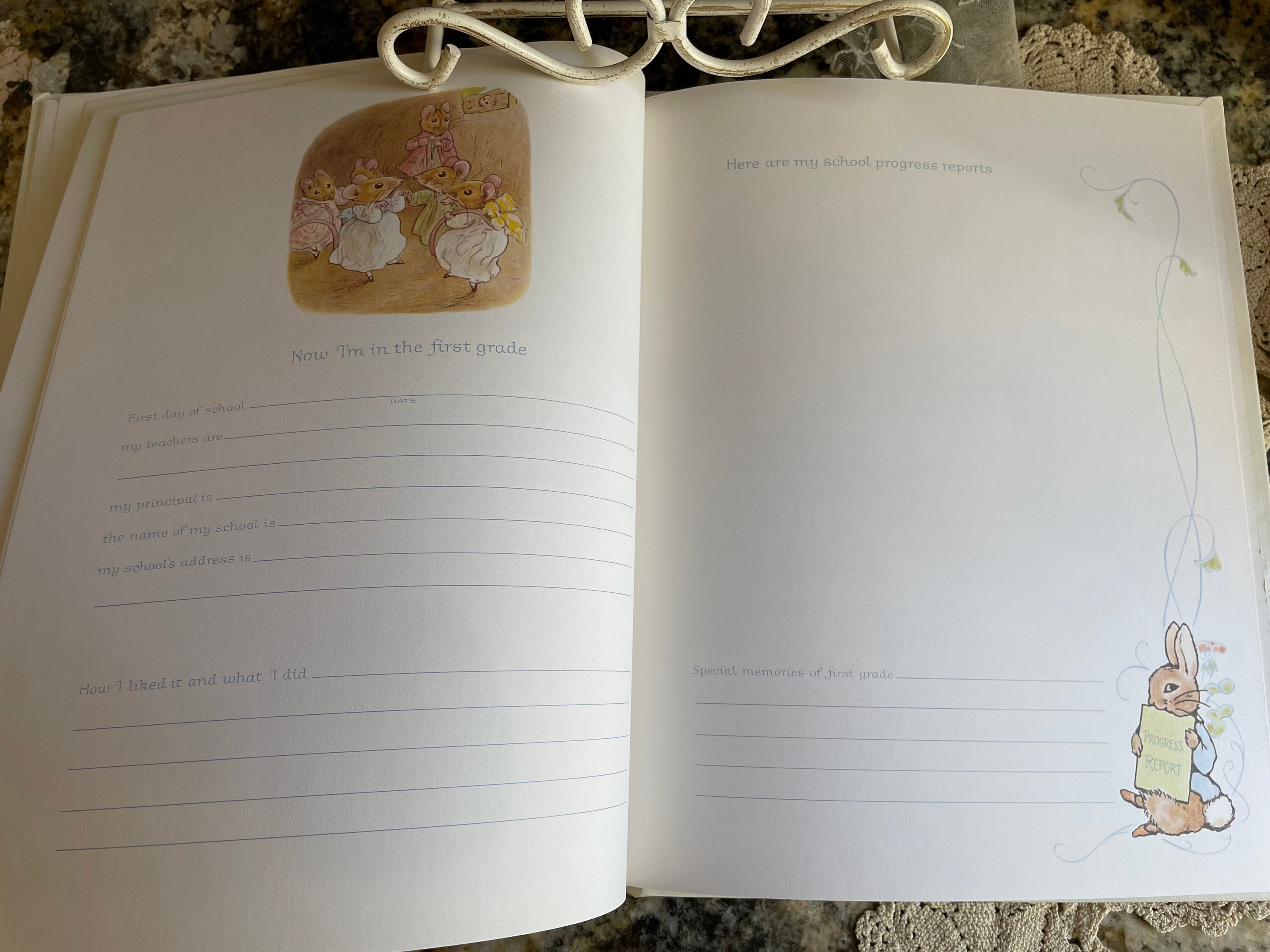 Vintage 1994 Beatrix Potter A Tale of Baby's Days Memory Book Hardcover ...