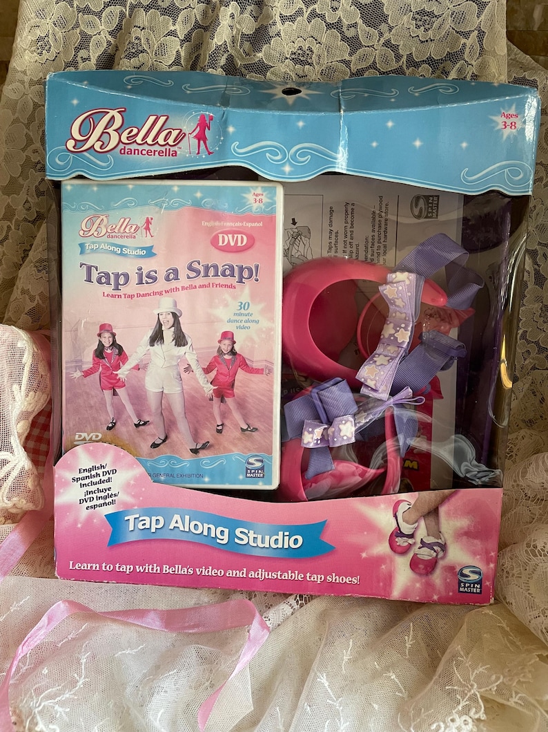 Bella Dancerella Tap Along Studio Shoes DVD Set 2003 Tap Dancing Kit ...