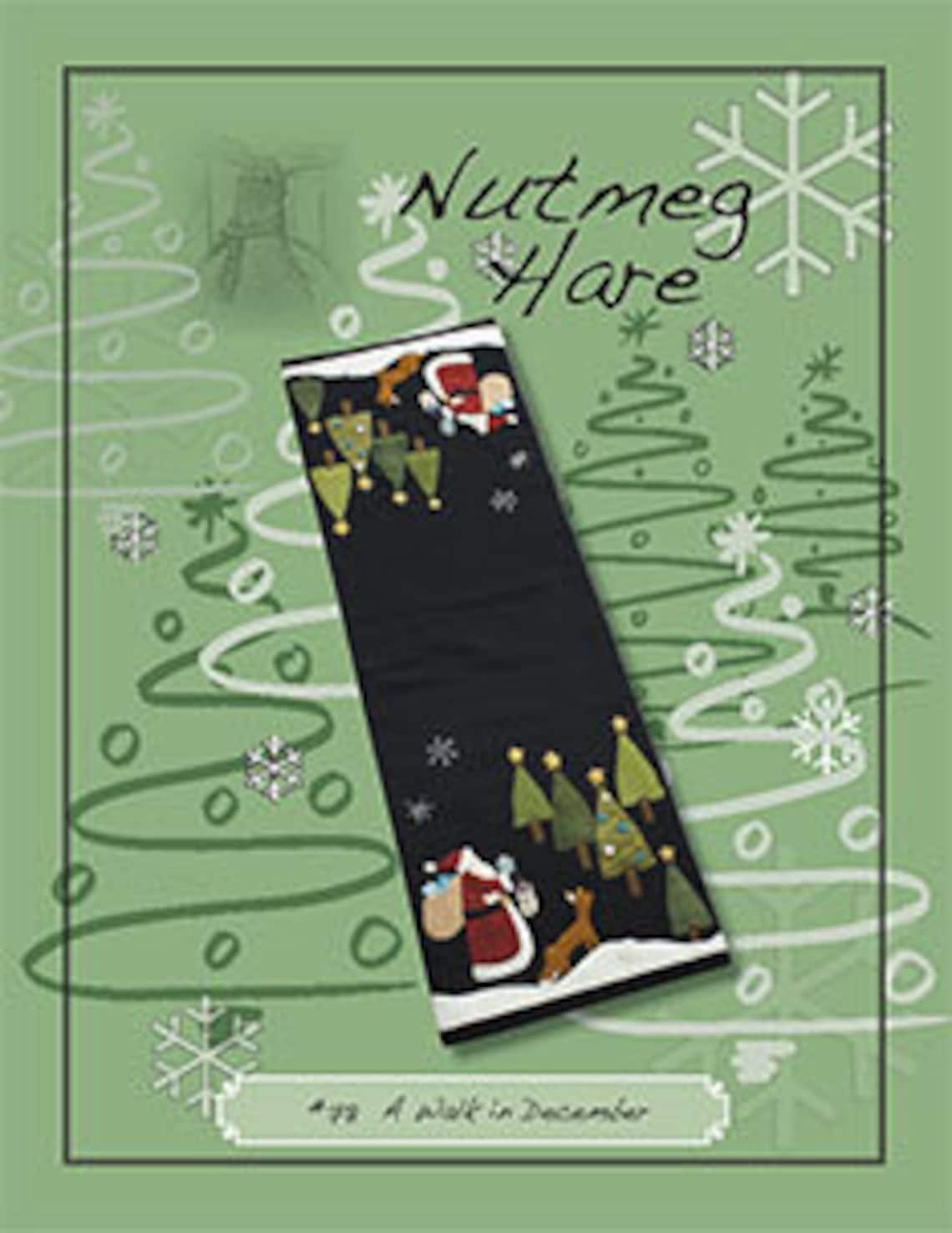 A Walk in December Pattern Only by Nutmeg Hare Winter - Etsy