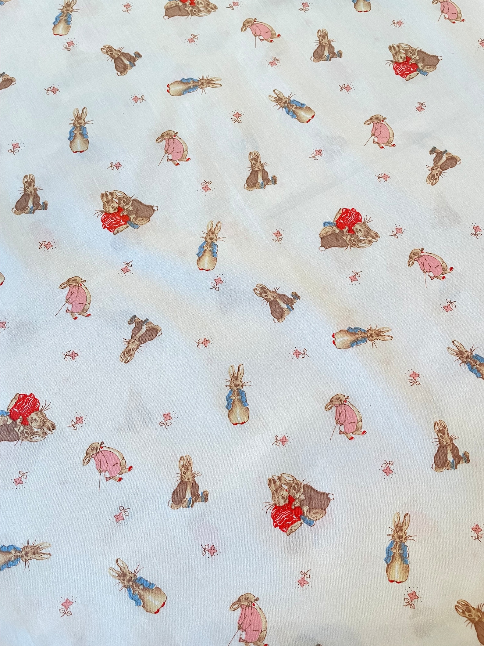Vintage 1985 Beatrix Potter Peter Rabbit Fabric From Frederick Warne ...