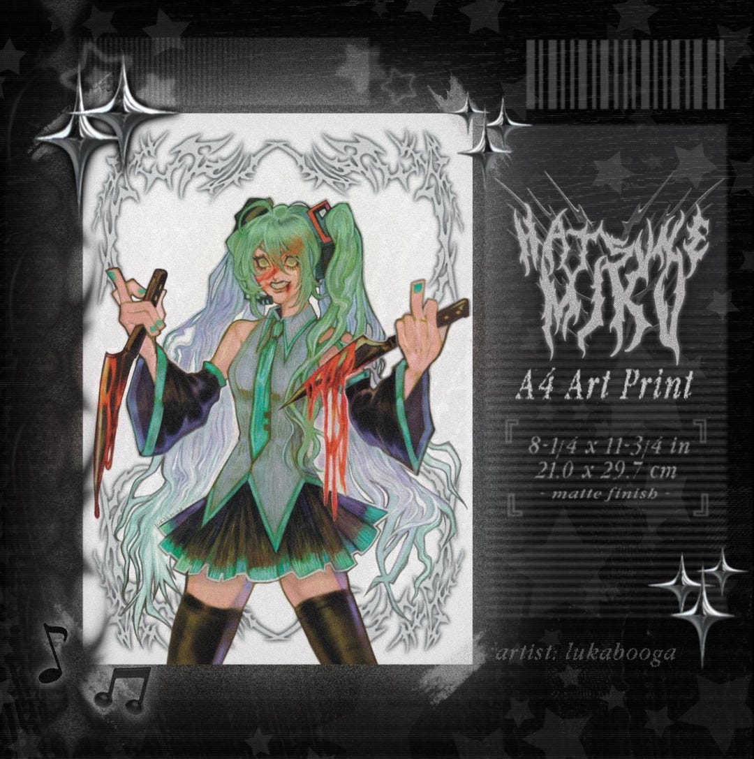Hatsune Miku | A3, A4 Art Print - Etsy