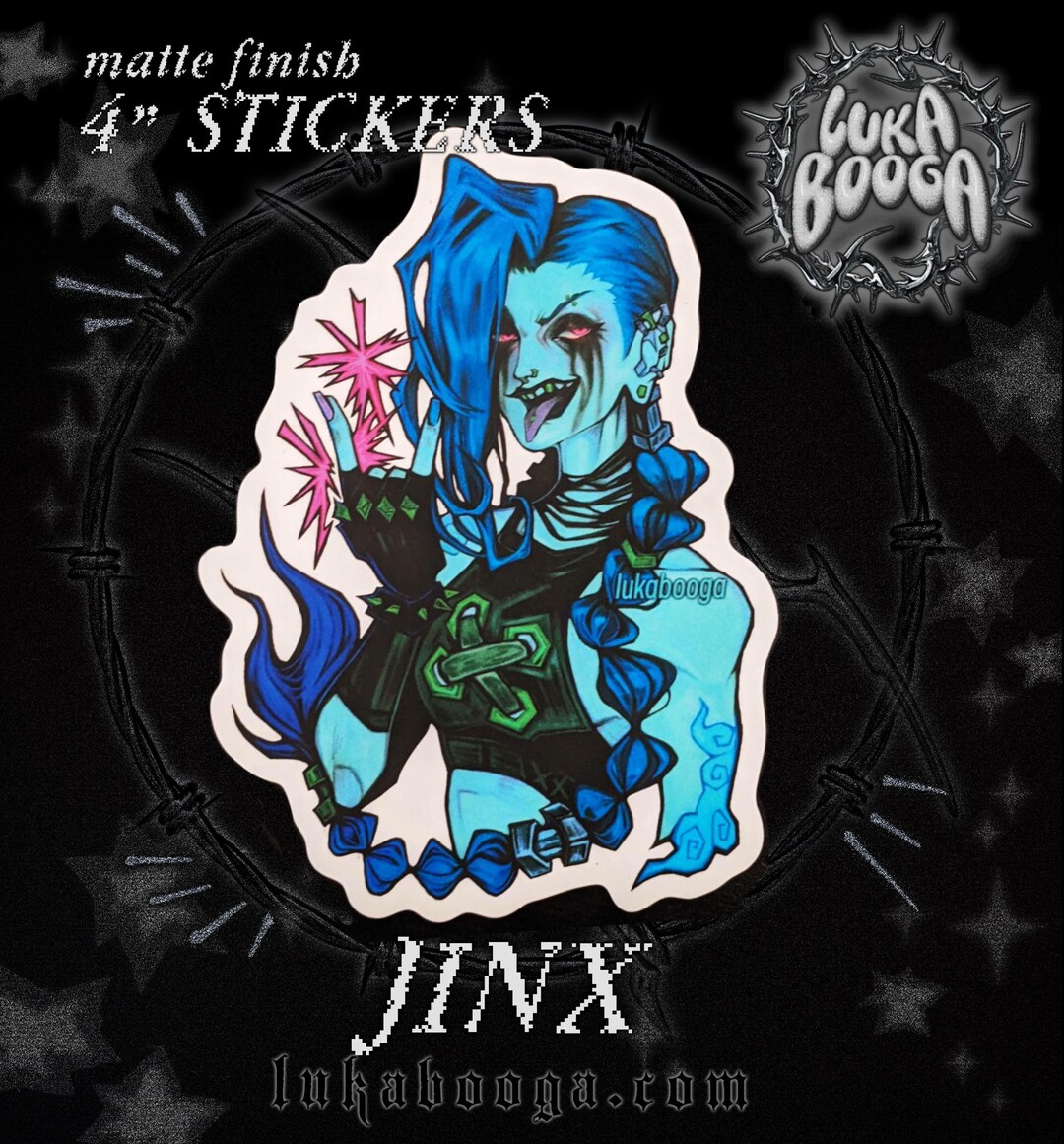 JINX 4” STICKERS | Arcane - Etsy