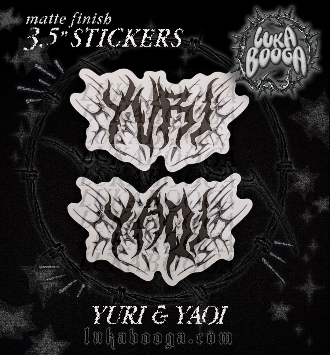 YURI & YAOI | Heavy Metal Stickers - Etsy