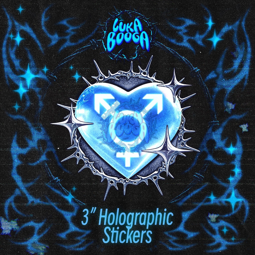 TRANS PRIDE EMBLEM | 3” Stickers - Etsy