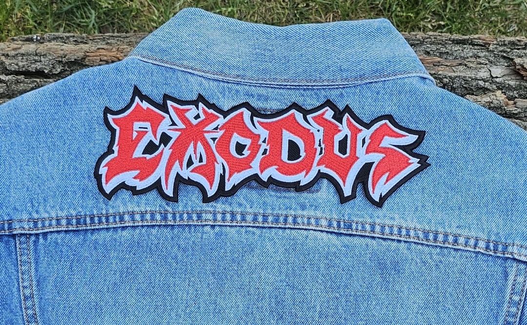 Exodus Thrash Metal Band Embroidered Patch, Exodus Iron on Patch, Sew ...