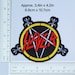 Slayer Band Embroidered Patch, Slayer Iron on Patch, Sew on Patch, Logo ...