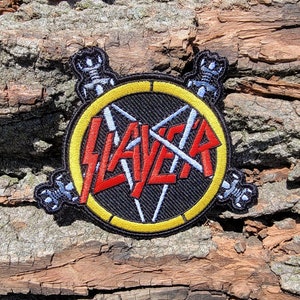 Slayer Band Embroidered Patch, Slayer Iron on Patch, Sew on Patch, Logo ...