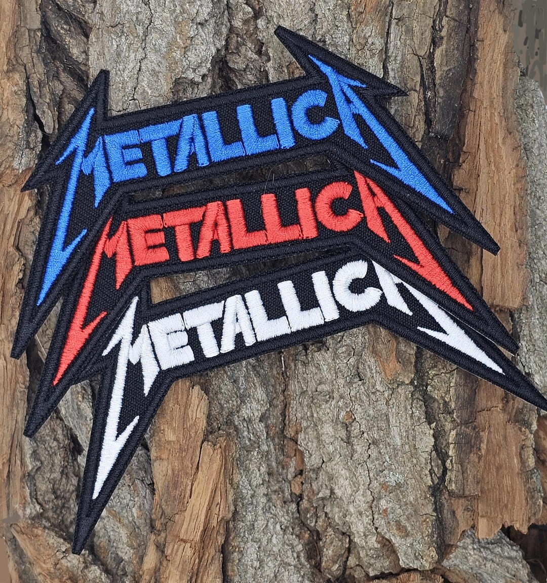 Metallica Logo Patch, Metallica Heavy Metal Patch, Heavy Metal Band ...