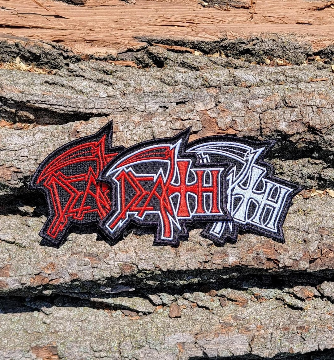 Death Death Metal Patch, Homemade Death Logo Patch, Homemade Metal ...