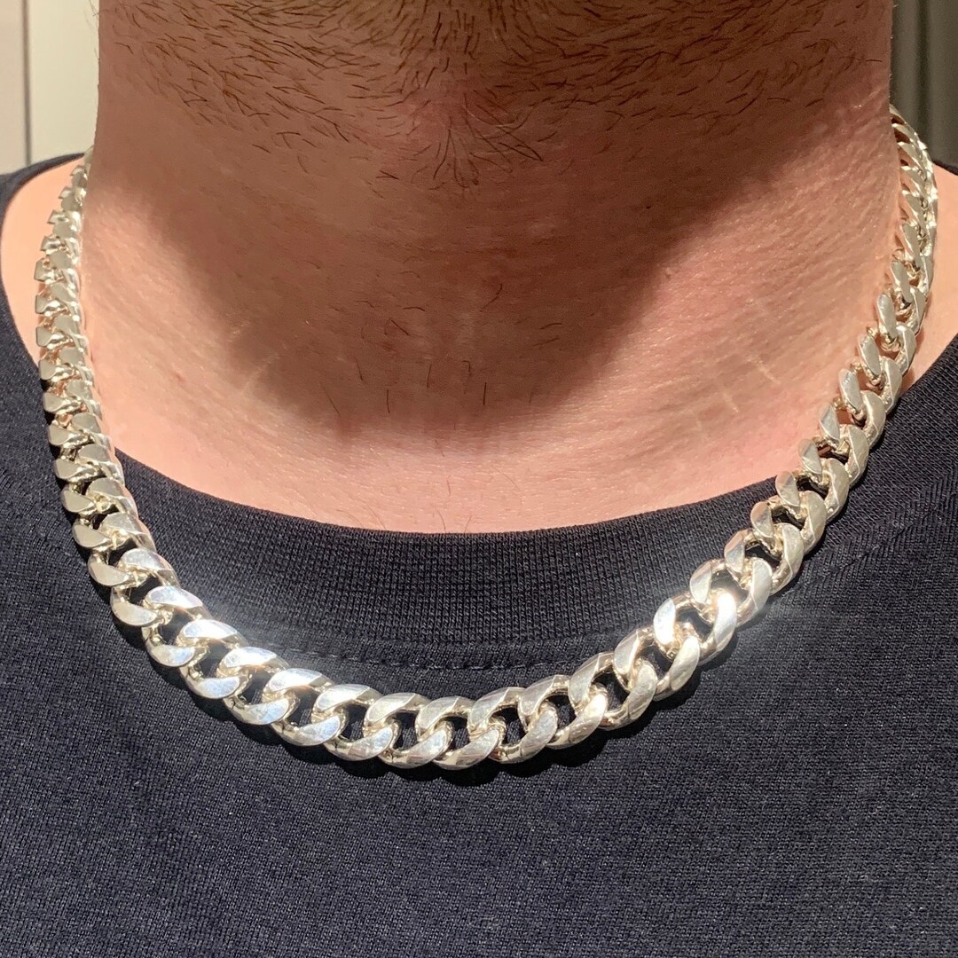 10mm 20” Inch Cuban Chain - Etsy UK