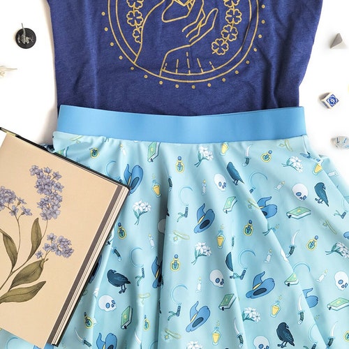 Wizard Skater Skirt Dungeons and Dragons Skirt | Etsy