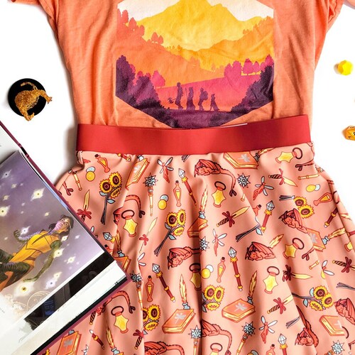 Adventurer Skater Skirt Dungeons and Dragons Skirt Geeky - Etsy