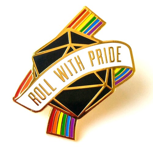 Roll With Pride Patch Dungeons and Dragons Patch Gaymer | Etsy
