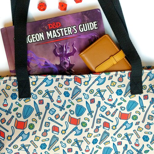 Adventurer Dungeons and Dragons Tote Bag Tabletop Gaming Bag - Etsy