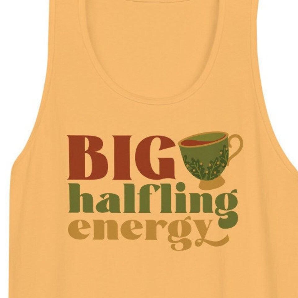 Big Halfling Energy Tank Top, Dungeons and Dragons Tank top sold by ...