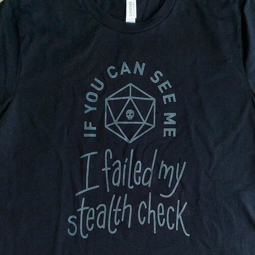 Dungeons and Dragons Stealth Check Shirt Dnd Rogue Shirt - Etsy Canada