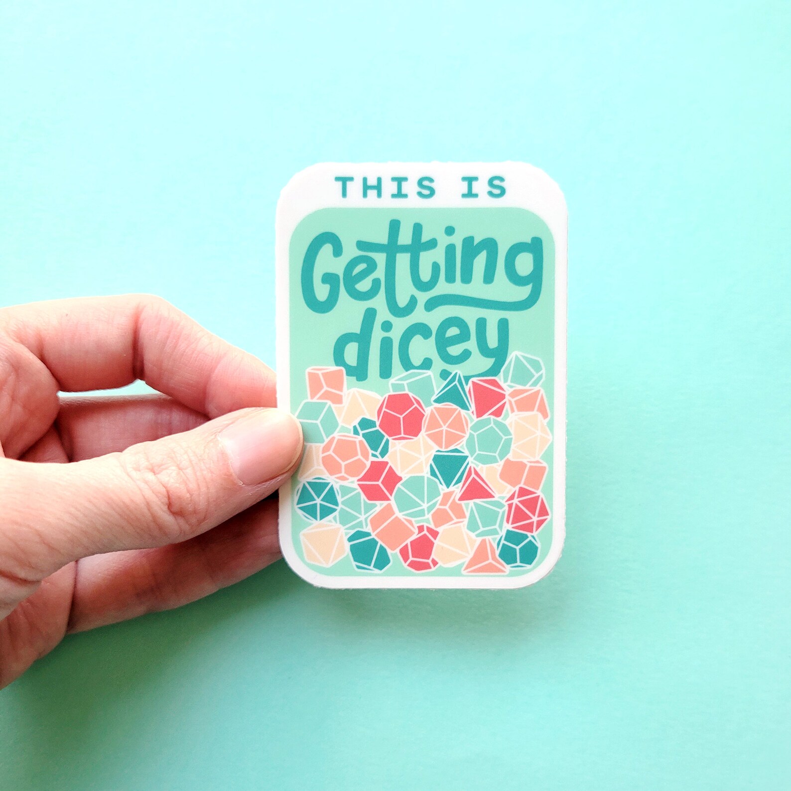 This is Getting Dicey Sticker Dungeons and Dragons 3 Inch - Etsy