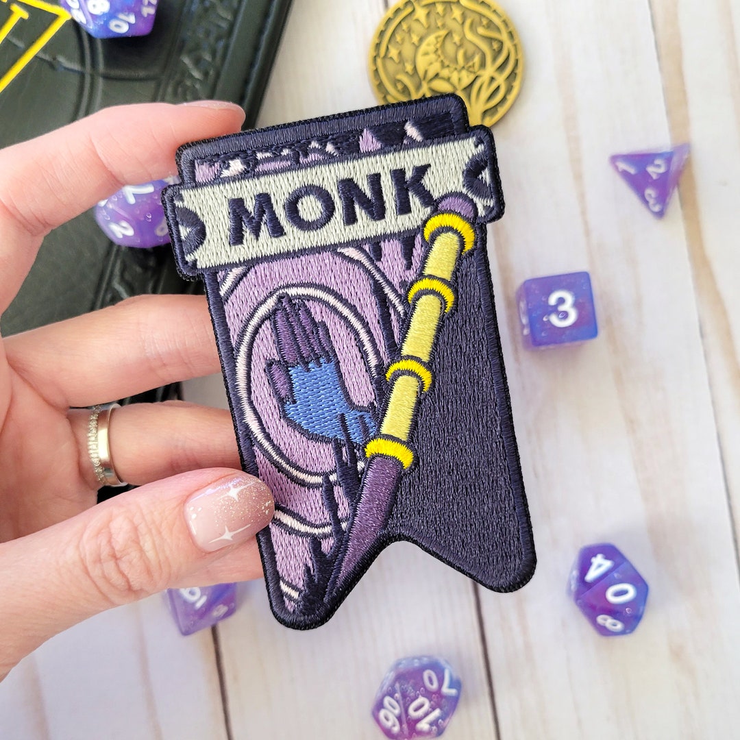 Monk Banner Patch, Dungeons and Dragons Patch, Dnd Patch, Dungeon ...