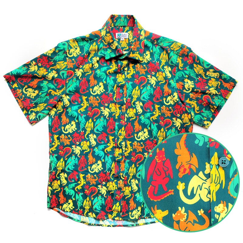 Dragon Button - Etsy