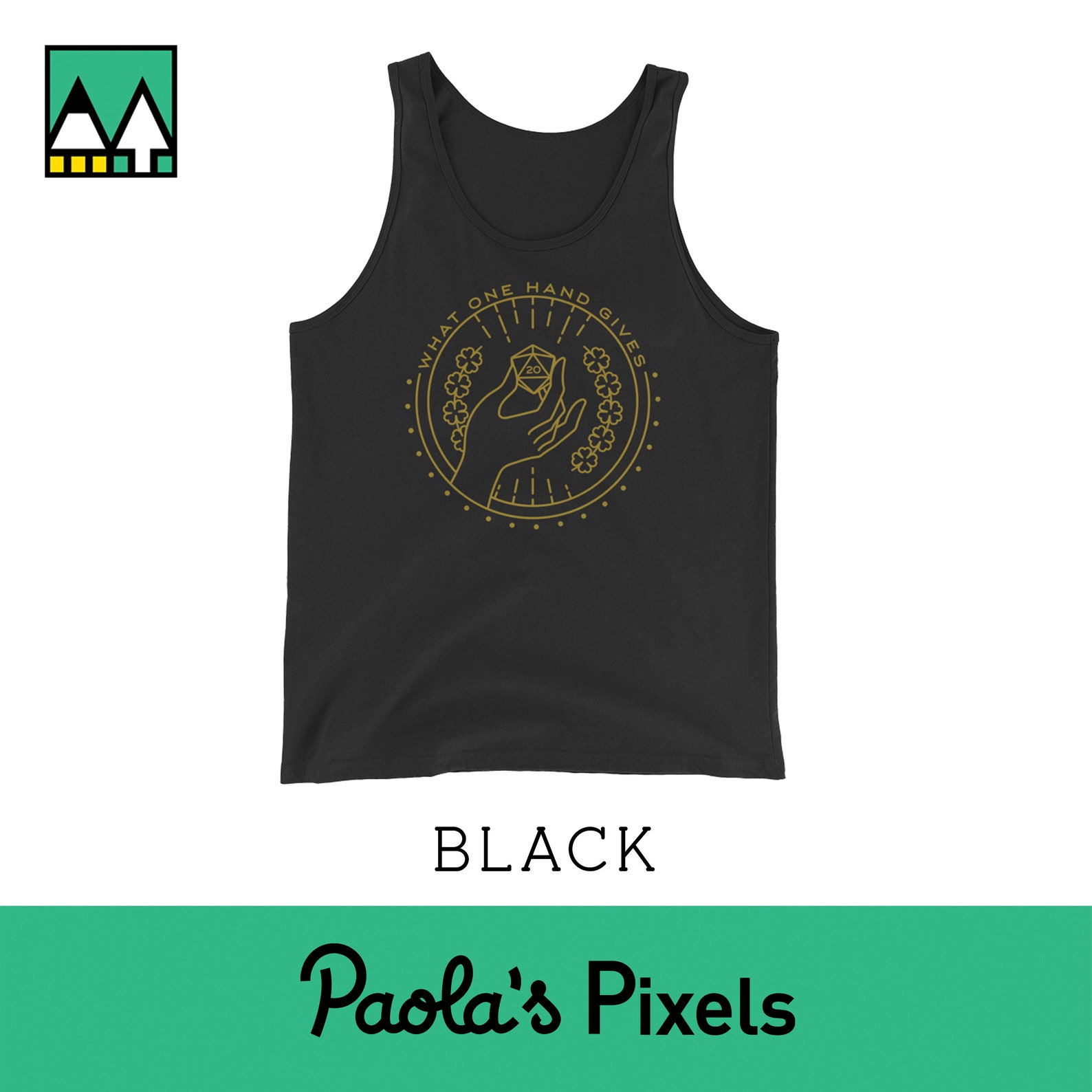 Dungeons and Dragons Tank Top What One Hand Gives the Other Takes Away ...