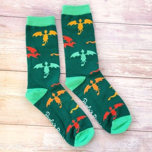 Dragon Socks, Dungeons and Dragons Socks, Geeky Socks - Etsy