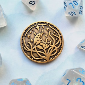Sun and Moon Coin, Dungeons and Dragons Coin, Dnd Coin, D2 Coin - Etsy