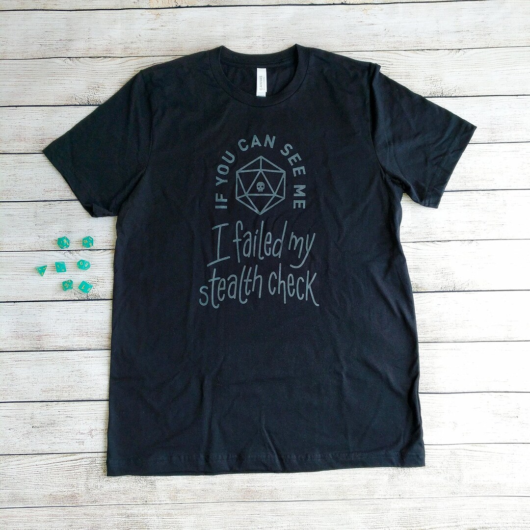 Dungeons and Dragons Stealth Check Shirt, Dnd Rogue Shirt, Gifts for ...