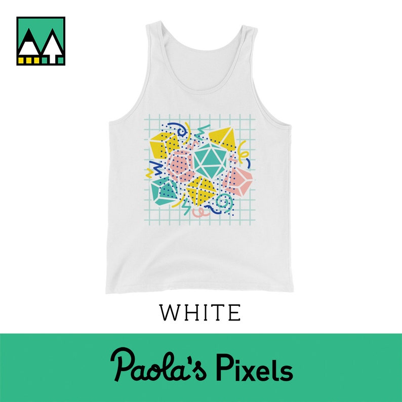 Dungeons and Dragons Retro Tank Top - Lighter 90s Dice Tank Top ...