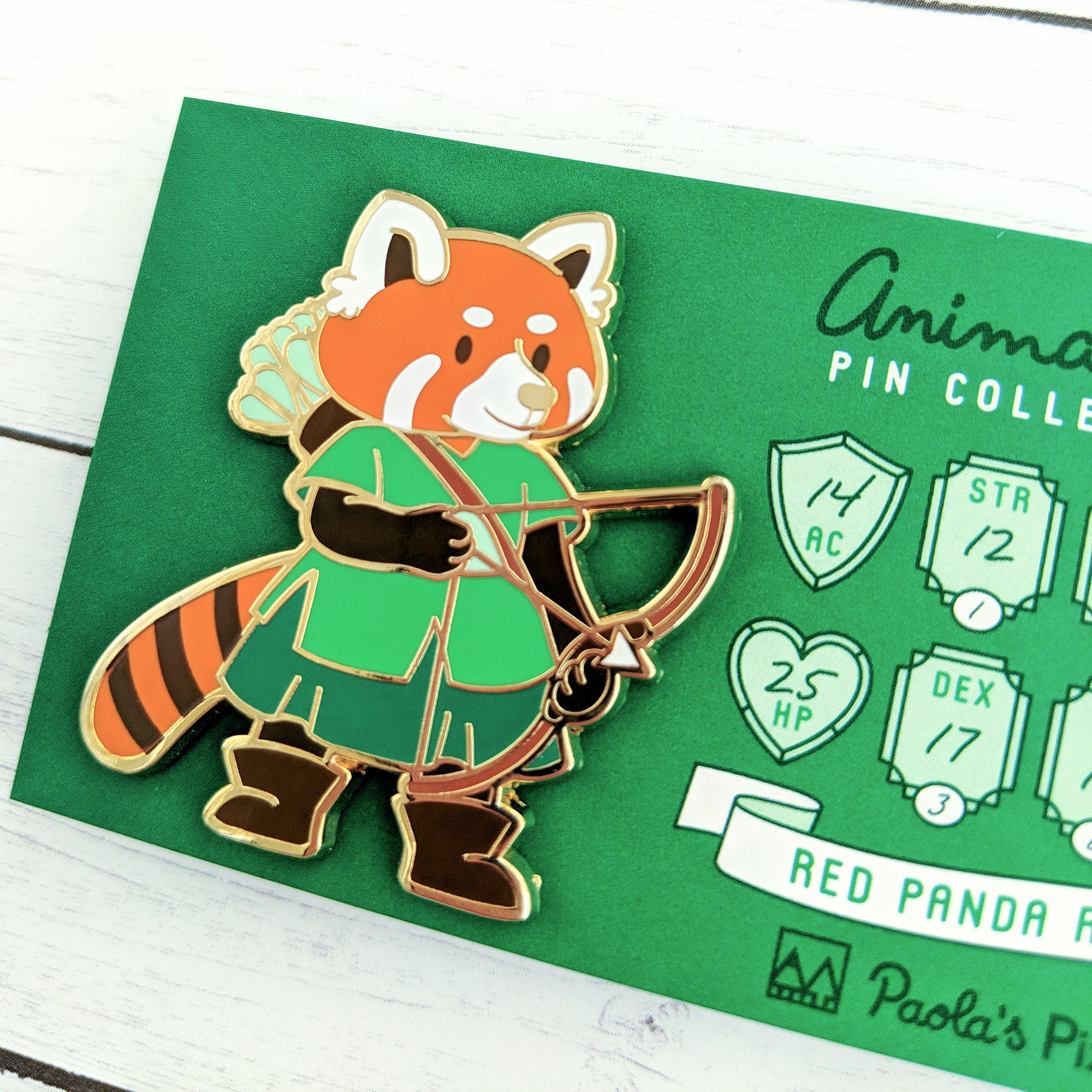 Red Panda Ranger Enamel Pin Dungeons and Dragons Enamel Pin | Etsy