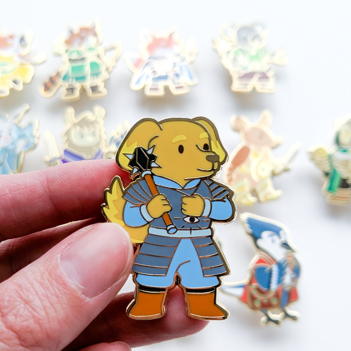 Dog Cleric Enamel Pin, Dungeons and Dragons Enamel Pin, Dnd Cleric Pin ...