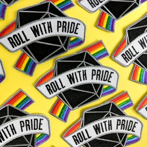 Roll With Pride Patch - Dungeons and Dragons Patch - Gaymer Patch - 3.5 ...