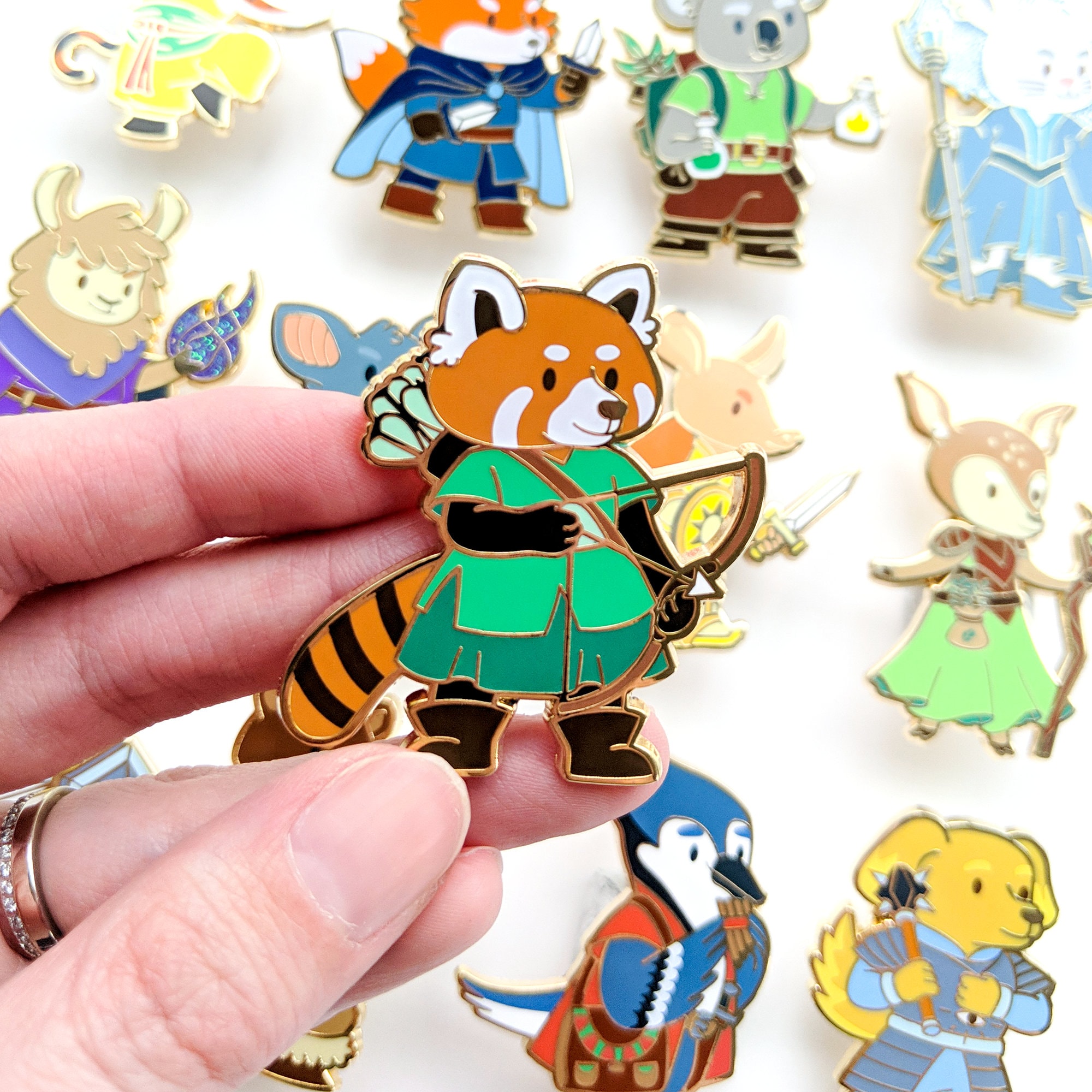 Red Panda Ranger Enamel Pin Dungeons and Dragons Enamel Pin | Etsy